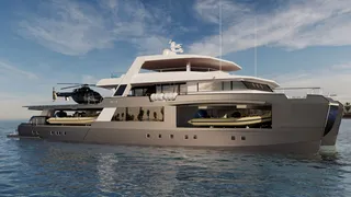 Ultimate Catamarans reveals new 46m support yacht concept 150YS